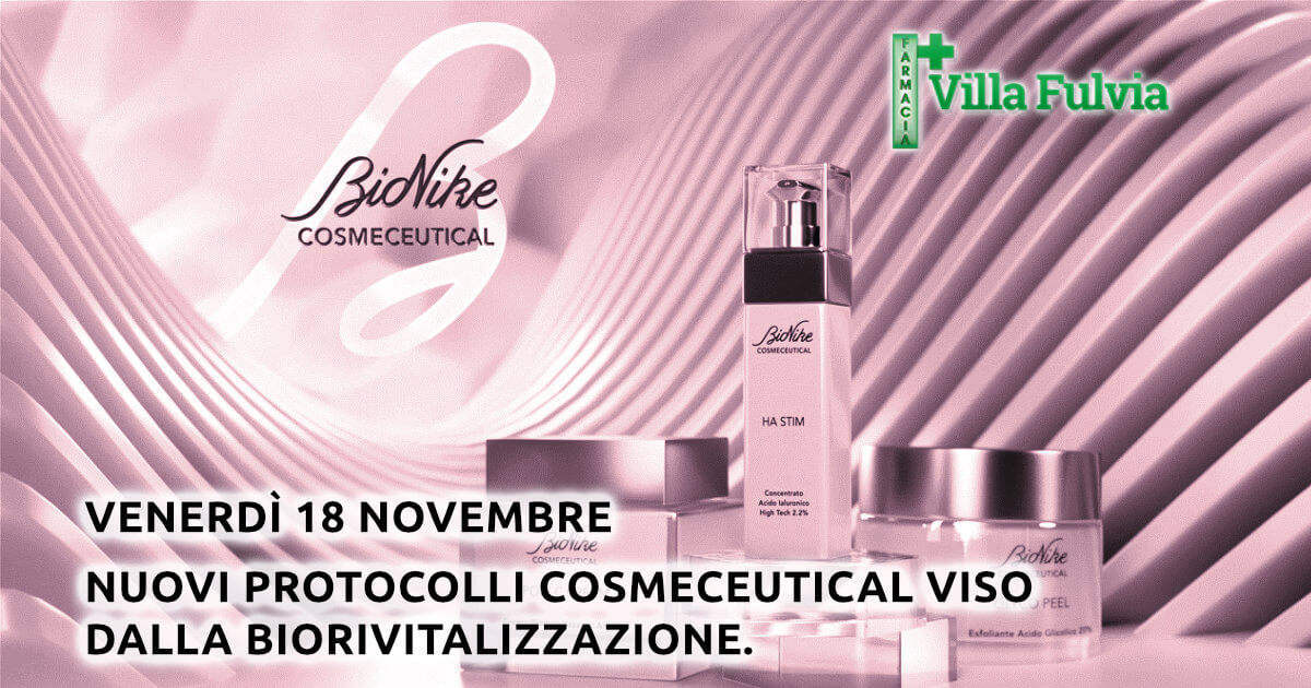 Venerdì 18 Novembre novità viso URTO BioNike Cosmeceutical